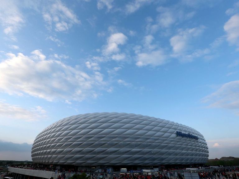 PHOTO: Allianz Arena lit up green for St. Patrick's Day | theScore.com