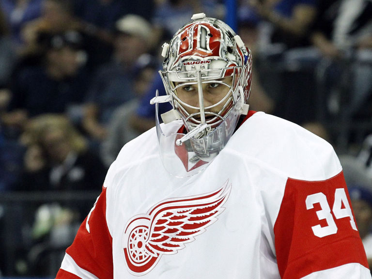 Red Wings' Mrazek sets franchise mark with 2nd shutout of the playoffs ...