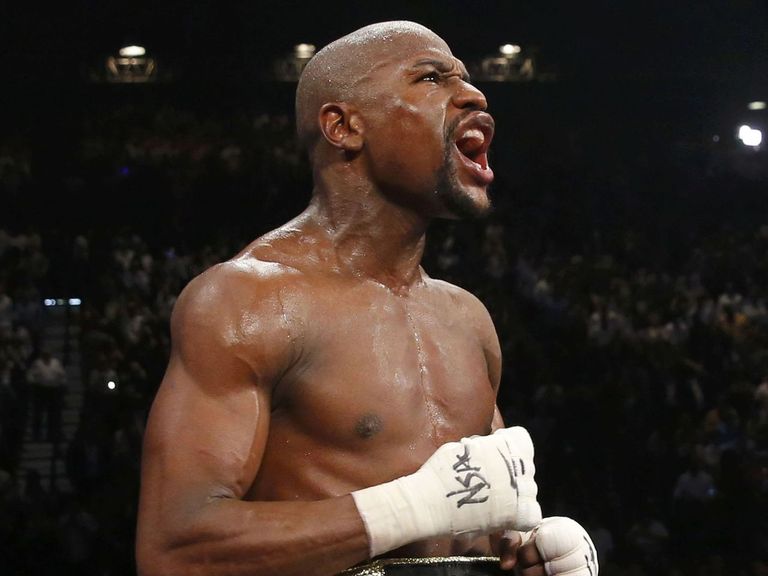 Undefeated: Mayweather wins lopsided 'Fight of the Century' over ...