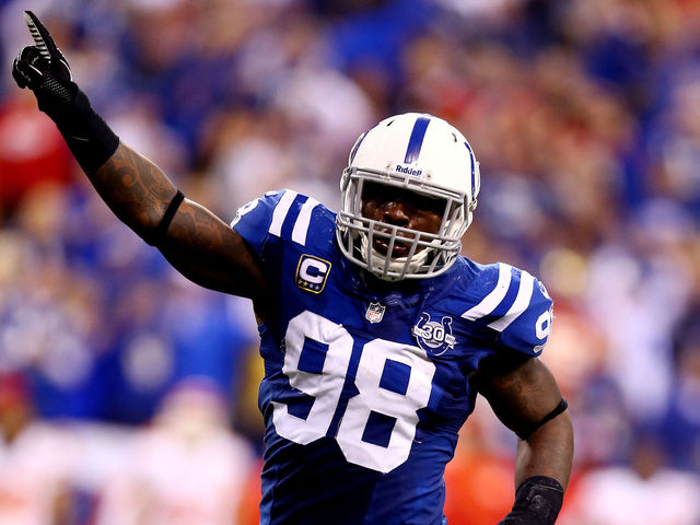 Watch: Robert Mathis comes out of the tunnel for final time…