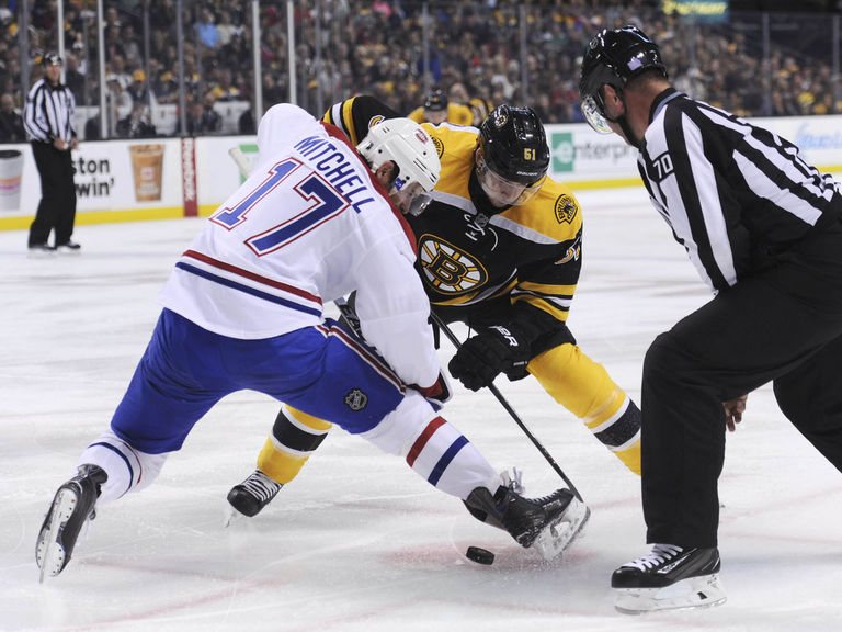 GIF: Canadiens' Mitchell assessed match penalty for slew foot on Bruins ...