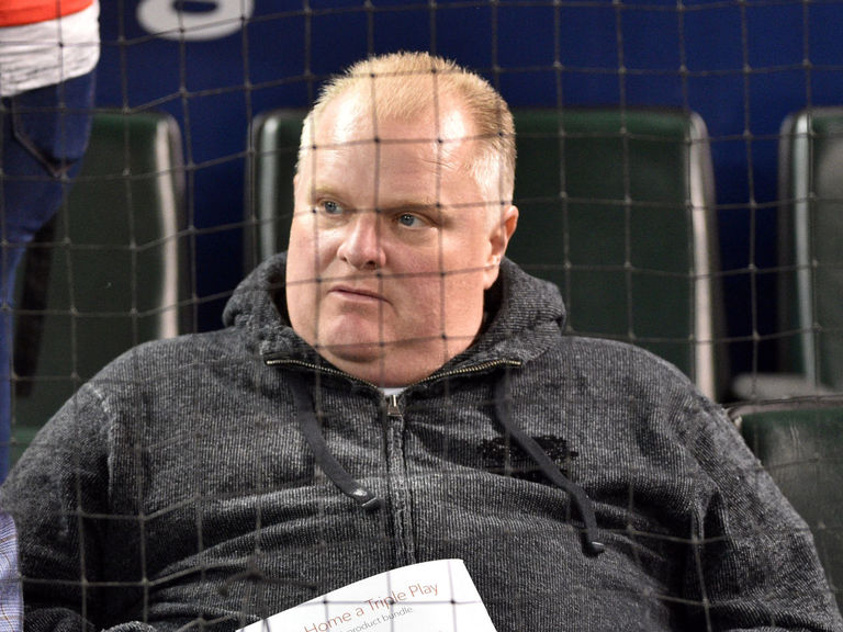 PHOTO: Rob Ford supports Blue Jays at ALDS Game 5 | theScore.com