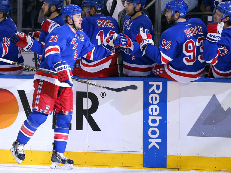 VIDEO: Rangers' Lindberg feeds Stepan for sneaky backhand goal ...