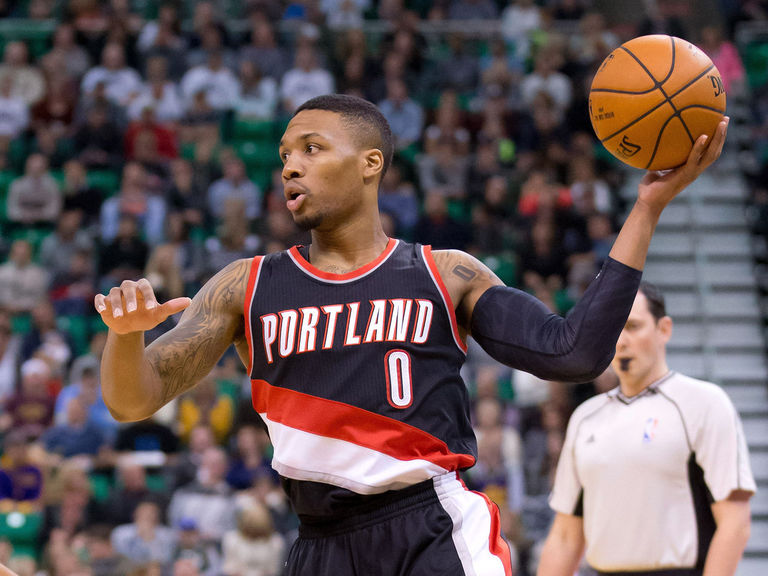 VIDEO: Lillard connects on 3-pointer from way out while getting fouled ...
