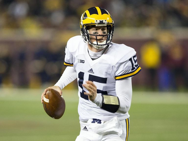 Jake Rudock's historic day leads Michigan to double-OT win over Indiana ...