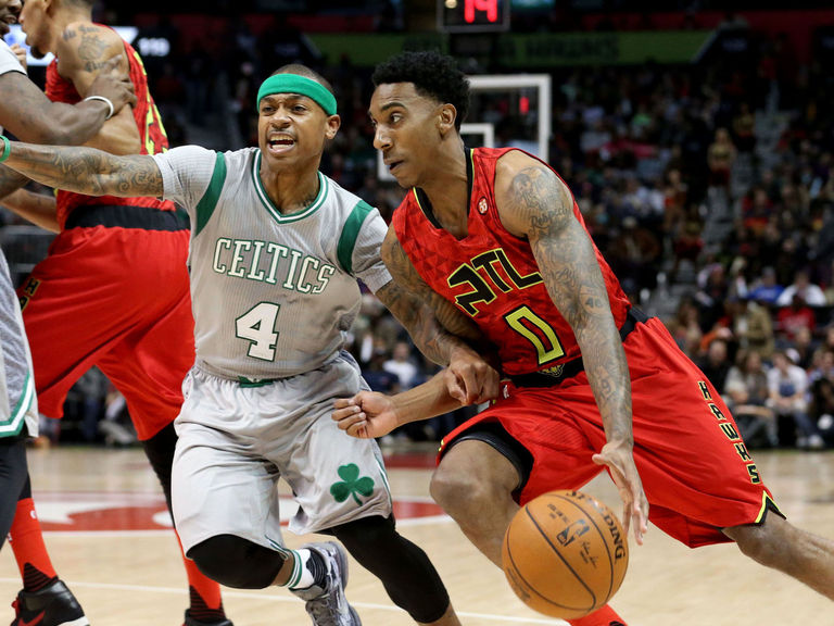 VIDEO: Jeff Teague hits floater over Isaiah Thomas, calls him 'too ...