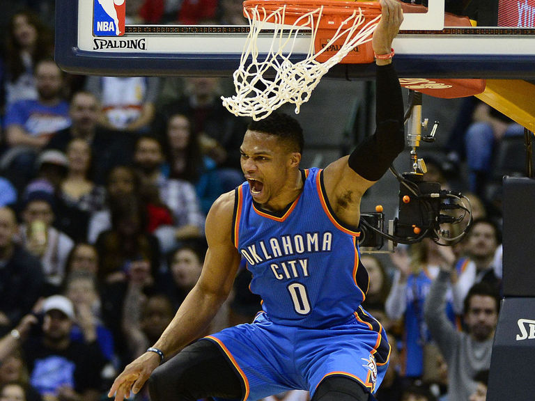 VIDEO: Russ dunks all the heck over the Nuggets | theScore.com