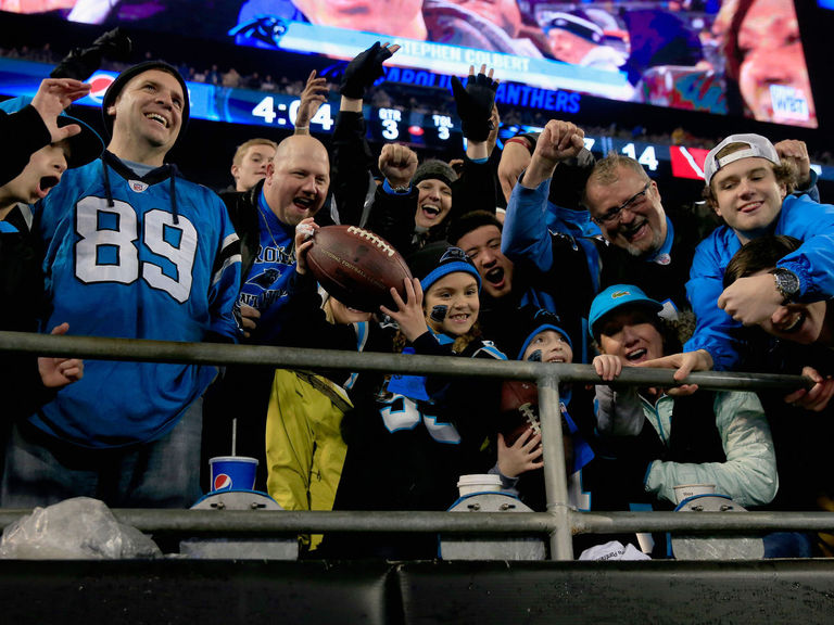 VIDEO: Panthers fan falls over railing celebrating Kuechly pick-6 ...