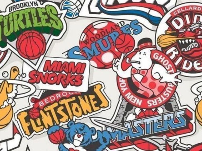 NBA team logos remixed with old school cartoons | theScore.com