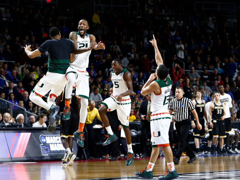 VIDEO: Miami locker room goes bananas over Sweet 16 berth | theScore.com