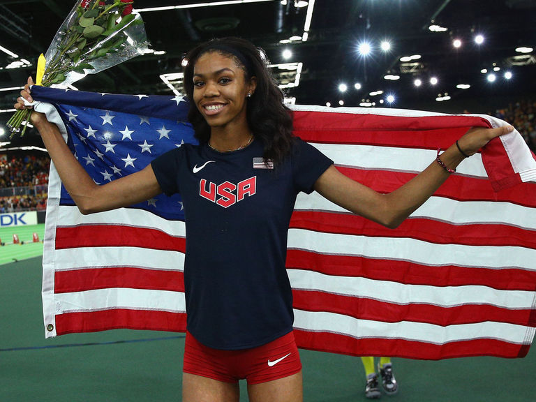 Randall Cunningham's daughter wins gold at world high jump ...