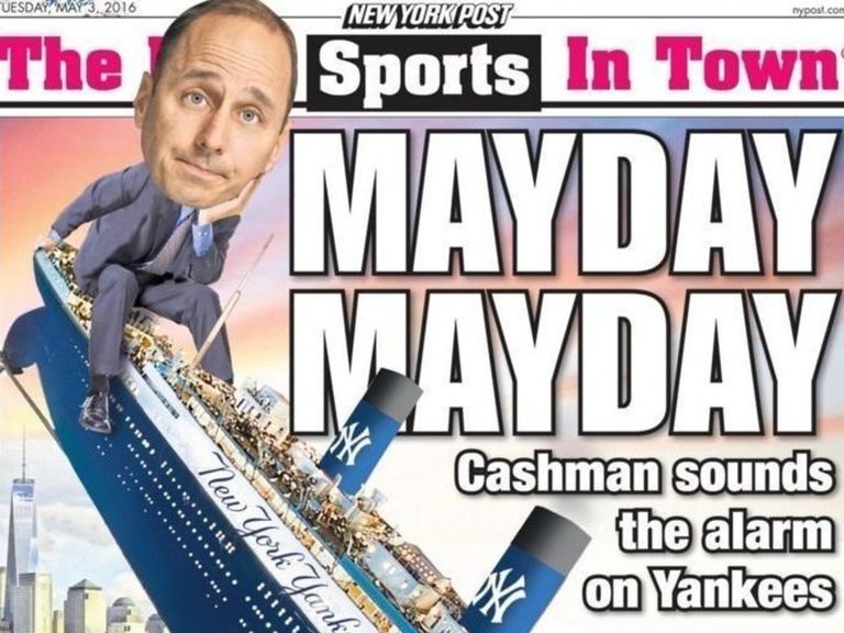 NY paper puts Cashman on sinking Yankees ship | theScore.com