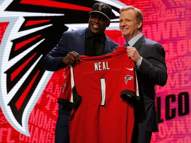 Falcons, 1st-round pick Neal agree on 4-year deal | theScore.com