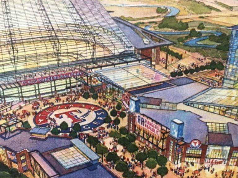 Rangers unveil plans for $1B retractable-roof stadium | theScore.com