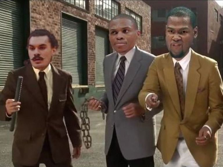 Game 7 of Thunder-Warriors reimagined as epic 'Anchorman' battle scene ...