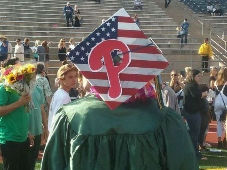 No. 1 pick Moniak graduates wearing Phillies hat | theScore.com