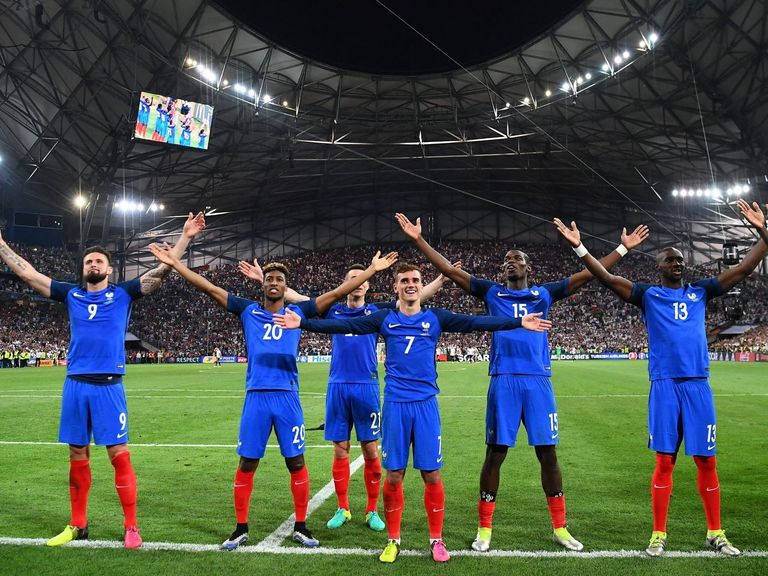 Watch: French players celebrate with rendition of Iceland's Viking clap ...