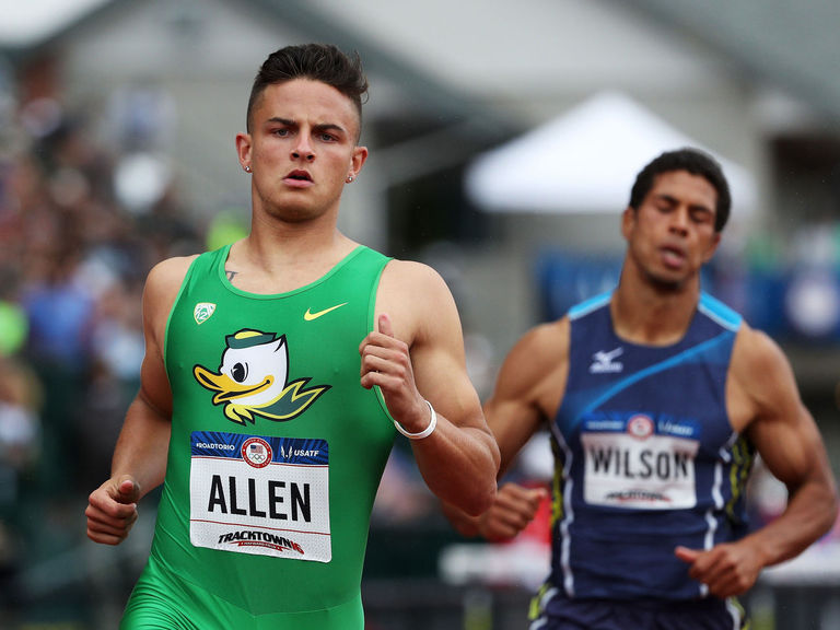 Watch: Oregon's Devon Allen qualifies for Rio 2016 in hurdles ...