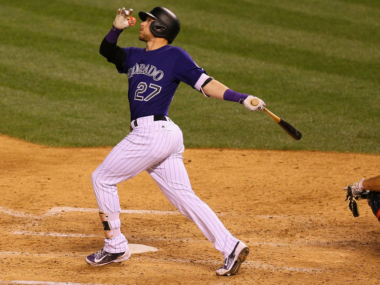 Story blasts 24th HR to tie NL rookie shortstop record | theScore.com