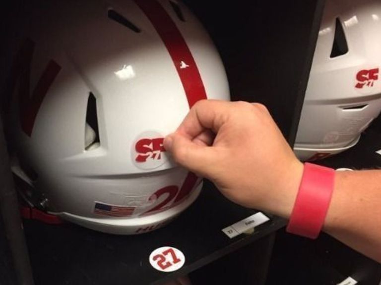 Nebraska to honor Sam Foltz with helmet decals this season | theScore.com