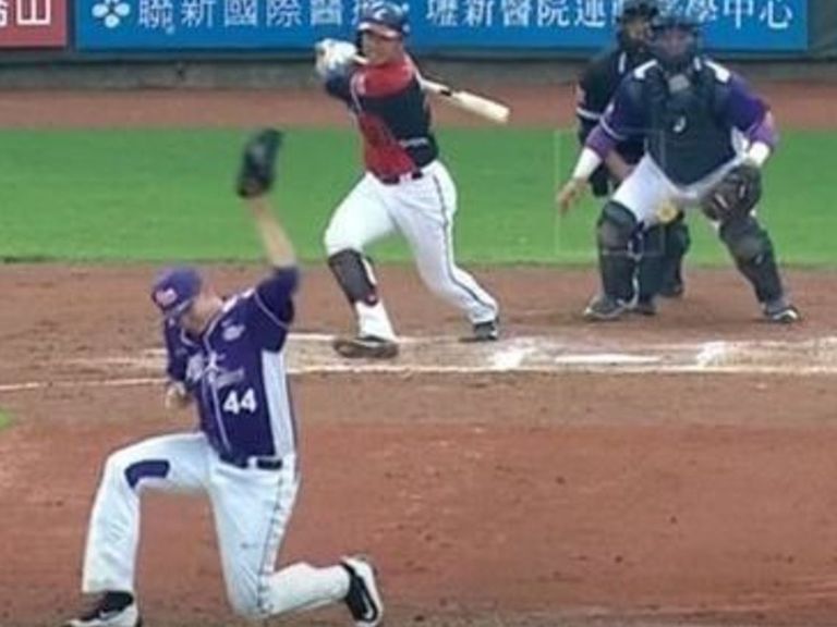 Chinese league pitcher makes insane catch on comebacker | theScore.com