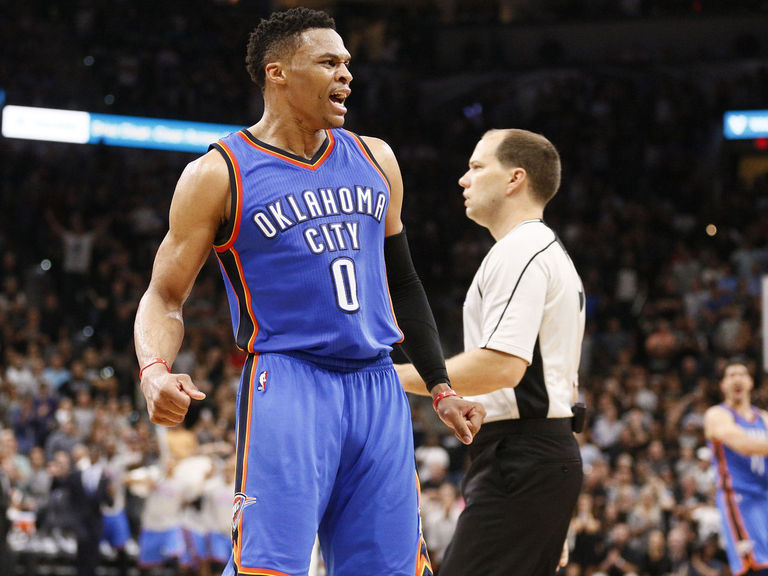 Watch: Westbrook goes around his back for easy layup | theScore.com