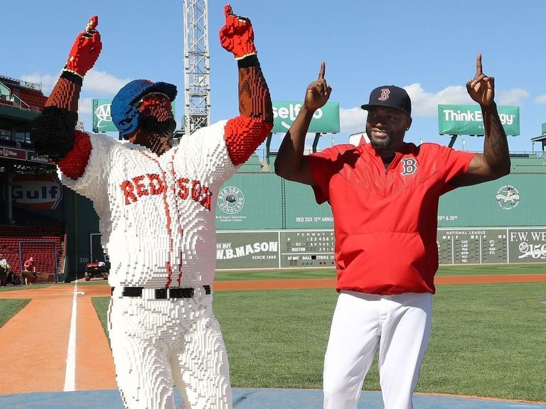 Lego unveils giant Big Papi replica at Fenway | theScore.com