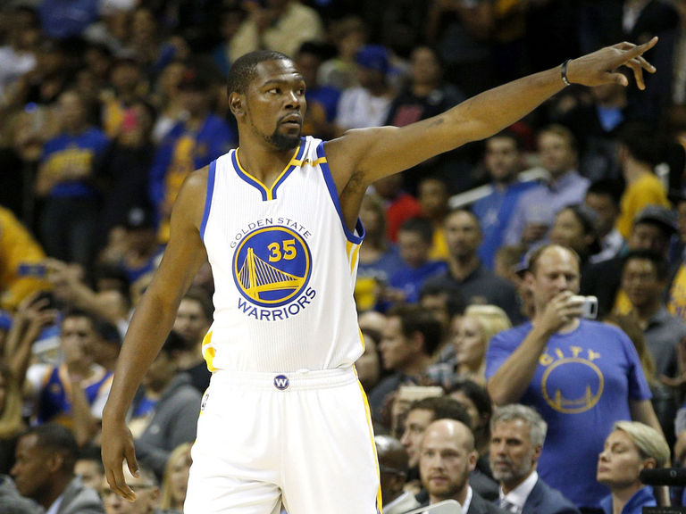Watch: Durant introduced as a Warrior for 1st time in regular season ...