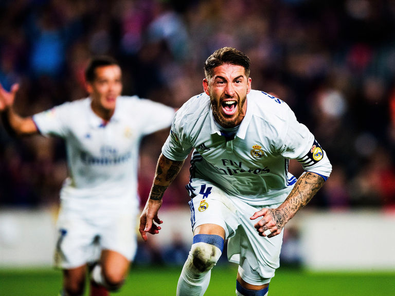 Ramos' last-gasp header earns Real Madrid draw in scrappy El Clasico ...