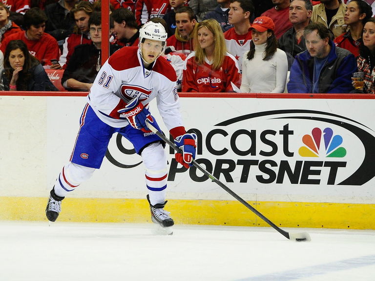 GIF: Canadiens F Lars Eller penalized for illegal check to the head of ...