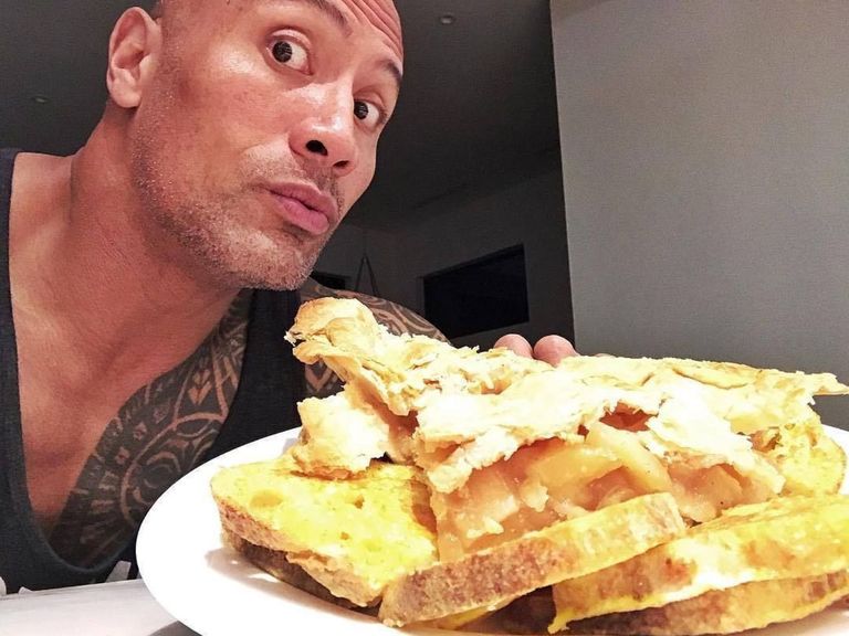 The Rock shows off epic cheat meal | theScore.com