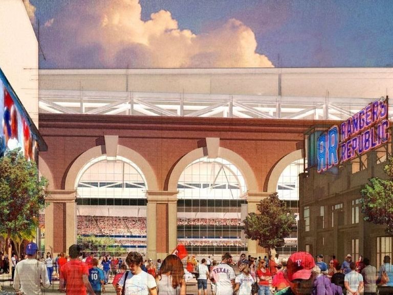 Renderings released of new Rangers ballpark | theScore.com