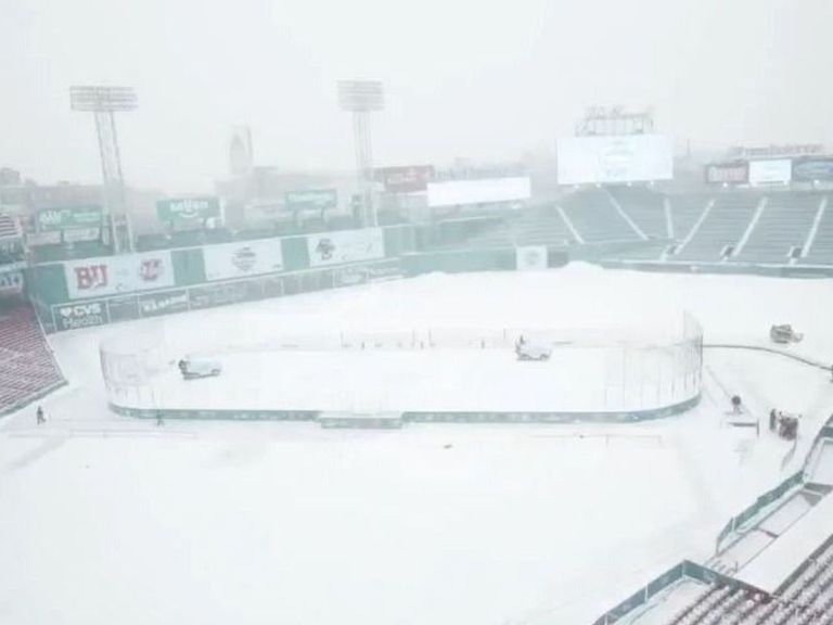 Fenway Park transforms into frozen tundra | theScore.com