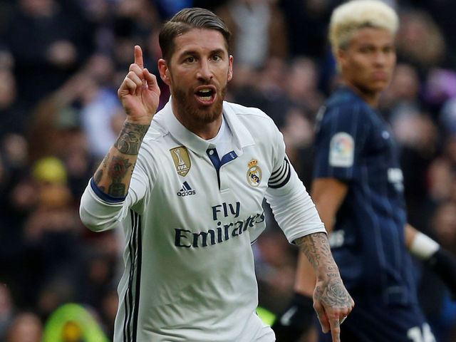 Watch: Sergio Ramos calls out LeBron James with slam dunk