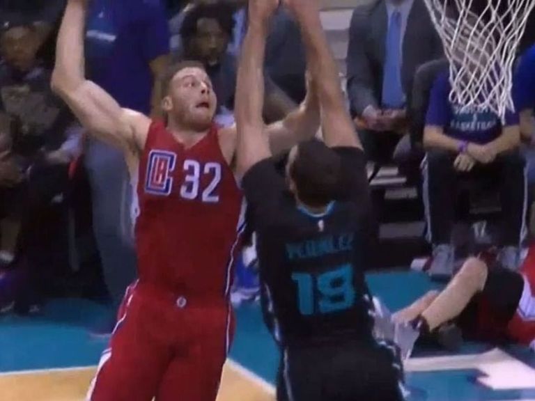 Watch: Blake Griffin puts Miles Plumlee on a poster with throwback jam ...