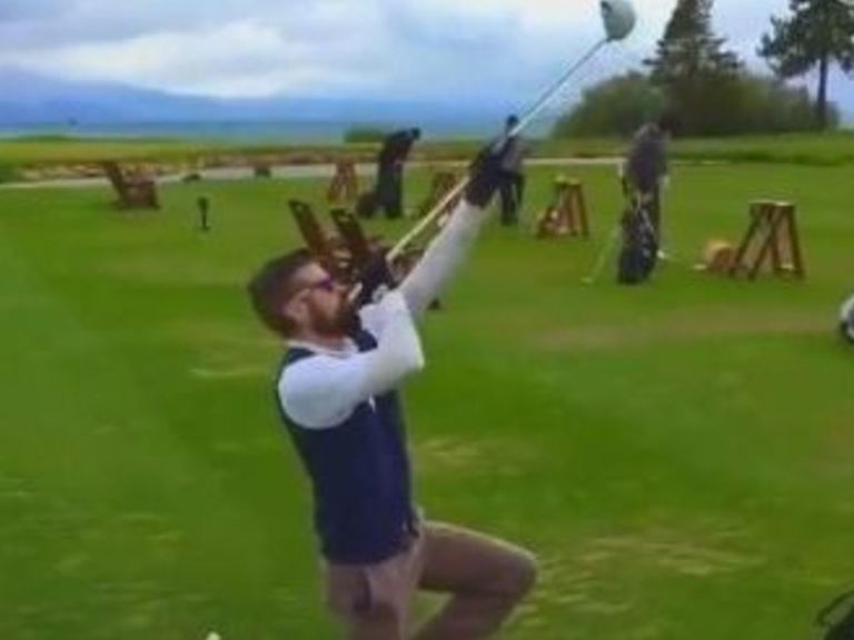 Company unveils the 'Big Beertha' beer bong for golf course | theScore.com