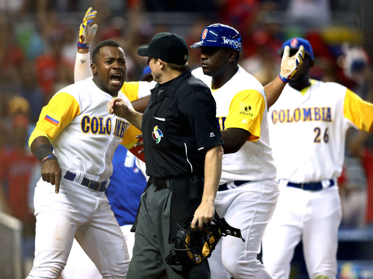 Colombia's Polo, Rodriguez ejected after controversial play at plate ...