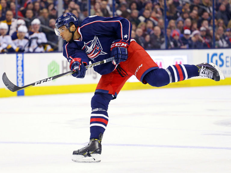 Jones becomes 5th defenseman in Blue Jackets' history to score 40 ...