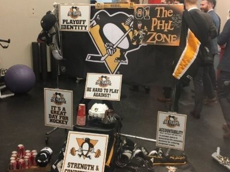 Malkin pranks Kessel with 'The Phil Zone' at Pens' practice facility ...