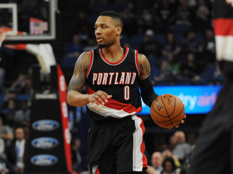 Watch: Lillard ties own franchise record with 26 first-quarter points ...