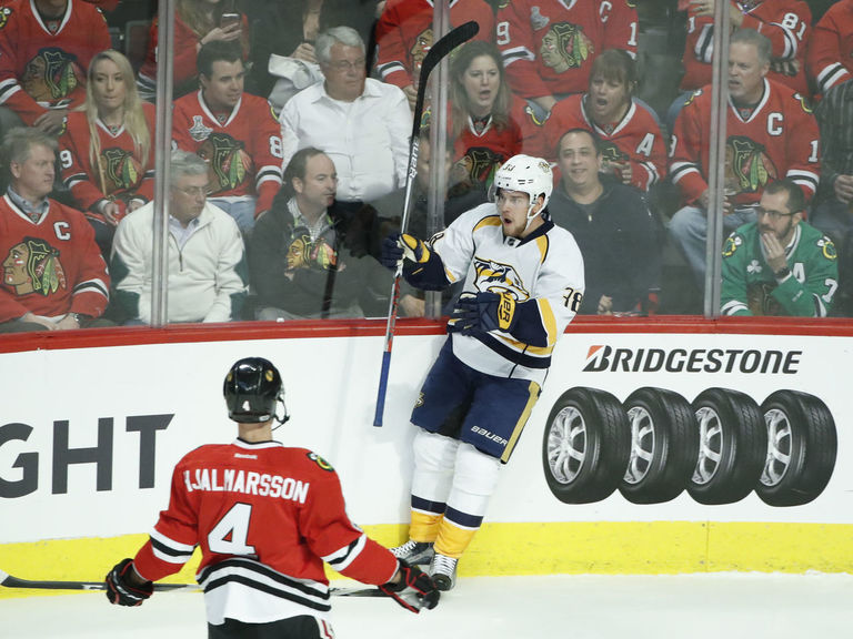 Watch: Predators' Arvidsson sneaks behind defense, scores on deft tip ...