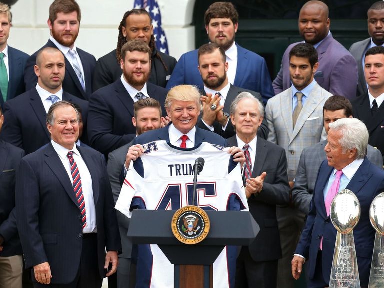 Trump takes shot at New York Times for 'big lie' about Patriots' visit ...