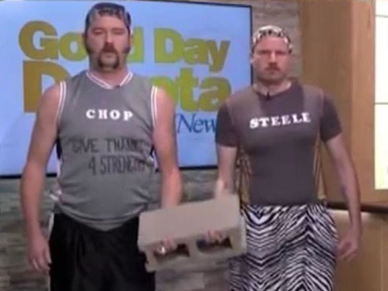 Pranksters who posed as strongman duo on morning news show being sued ...
