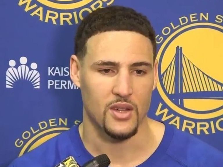 Watch: Klay Thompson completely blanks during interview | theScore.com