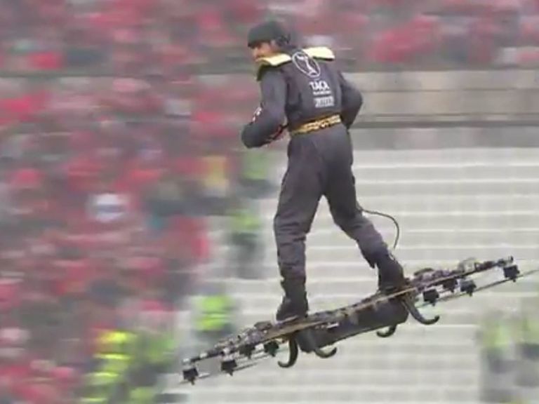 Watch: Man delivers ball at Portuguese Cup final match while riding ...