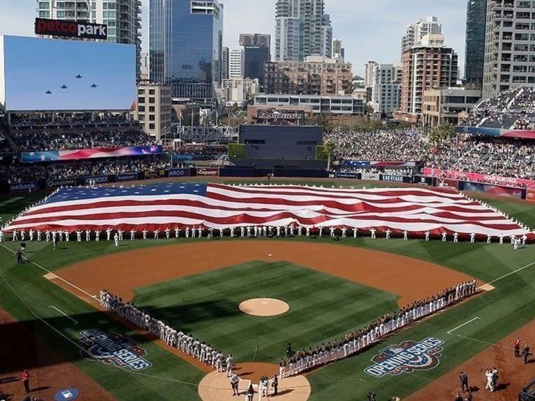 Look: MLB pays patriotic tribute to troops on Memorial Day | theScore.com
