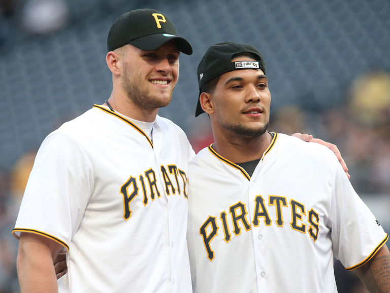 Watch: Steelers rookies Watt, Conner execute 1st pitch at Pirates game ...