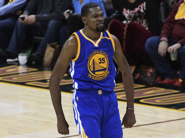 Watch: Durant drills dagger 3 over LeBron to put Warriors up 3-0 ...