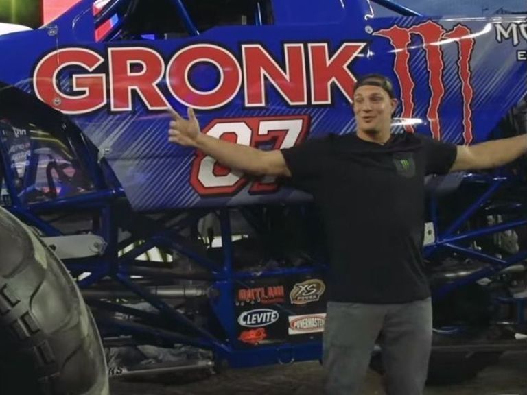 Watch: Gronkowski surprised with custom 'GRONK 87' monster truck ...