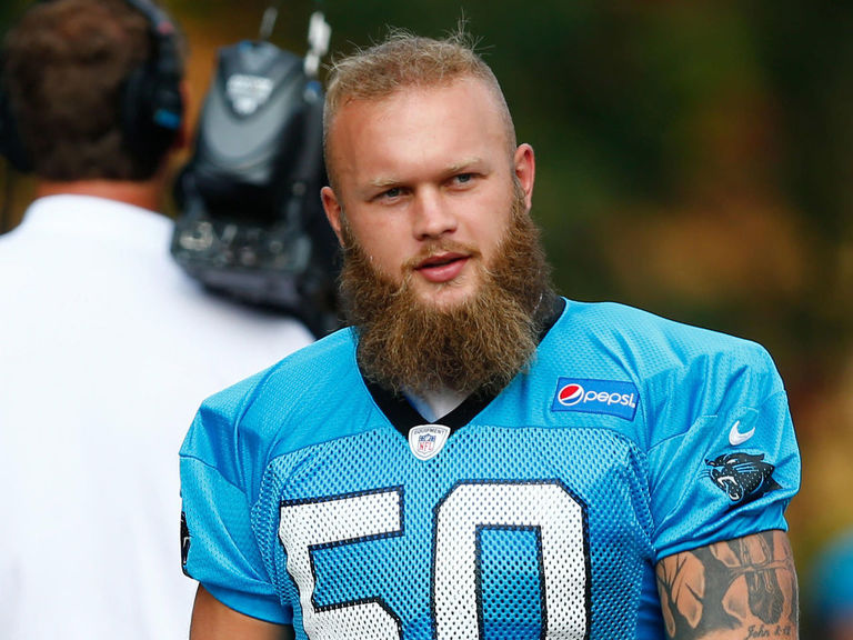 Watch: Panthers defenders engaging in 'Battle of the Beards' | theScore.com